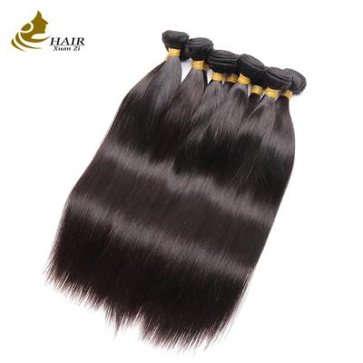 China Wholesale Raw Indian Hair Vendor 24inch Straight Natural Black Virgin Human Hair Bundles for sale