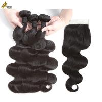 China Body Wave 100 Virgin Human Hair Bundles Cuticle Aligned Human Hair Extensions for sale