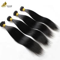 China Stock Natural Black Straight Human Hair Weft Extension Brazilian Remy Hair Bundle for sale