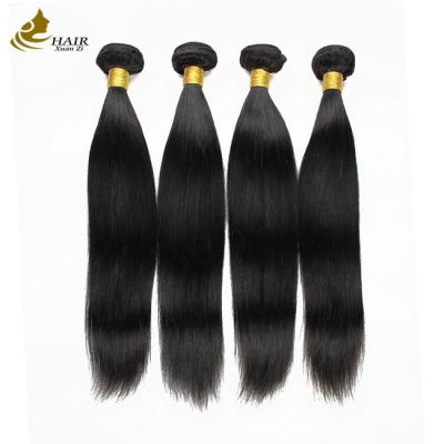 China Soft And Smooth Brazilian Human Hair Bundle Bone Straight Natural Black Hair Weft for sale