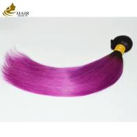 China Customized Color 100 Virgin Human Hair Soft Pink Ombre Human Hair Extensions Straight Bundles for sale