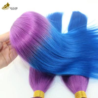 China Customized Color Ombre Human Hair Extensions Bundles With Closure for sale