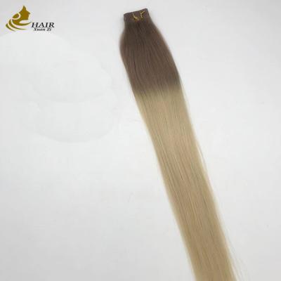 China Lightweight 100 Virgin Human Hair Extensions Ombre Tape In Hair Extensions For Thinning Hair for sale