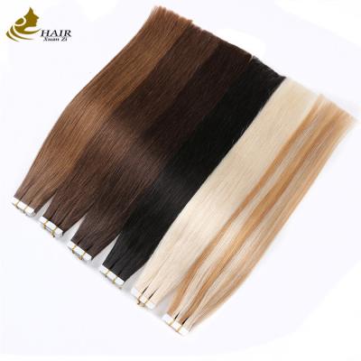 China Premium 100% Remy Human Hair Tape In Extensions for Seamless Style for sale