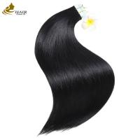 China Black Invisible Tape In Hair Extensions One Sided 100g Virgin Human Hair Extensions for sale