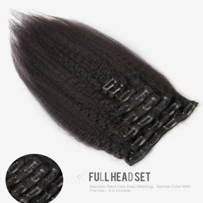 China 100% Virgin Human Hair Clip in Extensions Seamless Clip in Hair Extensions for sale