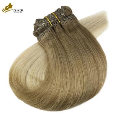 China Customized 100 Virgin Human Clip In Hair Extensions Straight 120 Grams for sale