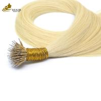 China 18Inch Nano Ring Human Hair Extensions Keratin U Tip Custom for sale