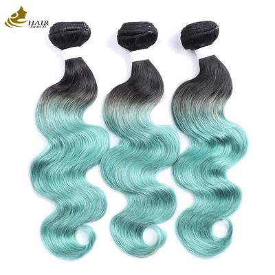 China 1B Blue Brazilian Highlight Body Wave Brazilian Virgin Raw Remy Ombre Human Hair Bundles for sale