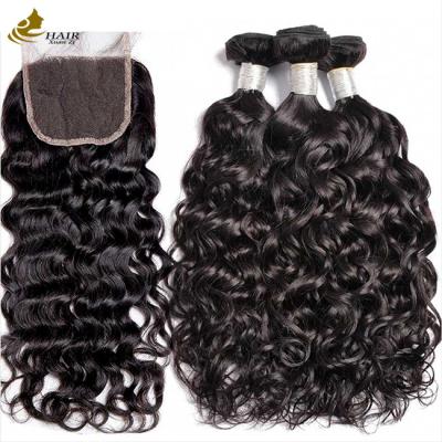 China OEM 100% Unprocessed Water Wave Brazilian Human Hair Bundles Vendors Curly Bundles for sale