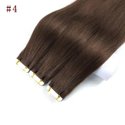 China 100% Remy Human Hair Straight Wave Hair Tape In Hair Extensions For Women for sale