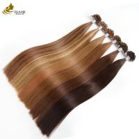 China Top Quality Natural Real 100 Virgin Remy Human Hair Extensions U Tip Nail Hair Extensions for sale