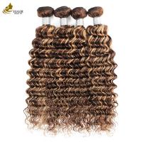 China Piano 4/27 Bundles Human Hair Ombre human hair Extensions Deep Wave Hair Bundles Weft for sale
