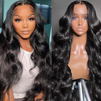 China Vendor Cheap Double Drawn Virgin Human Hair Lace Wig 14