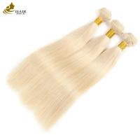 China High Quality Virgin Cuticle Aligned 613# Blonde Remy Human Hair Bundles for sale