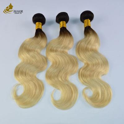 China 613 Blond Virgin Human Hair Bundles Weft Extensions With Closure With Fast Shipping for sale
