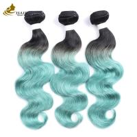 China Factory Direct Sale Vietnamese Virgin Human Hair 1b/Blue Colored Straight Hair Bundle for sale