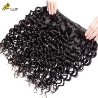 China Natural Black Kinky Curl 100 Virgin Human Hair Bundles With Cuticle Aligned Technology for sale