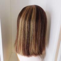 China Fashion 100% Virgin Bob Wig Human Hair Lace Wigs 4*4 Front Lace Wig for sale