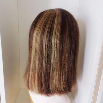 China Fashion 100% Virgin Bob Wig Human Hair Lace Wigs 4*4 Front Lace Wig for sale