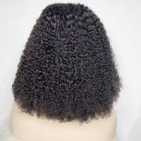 China 100% Virgin Peruvian Kinky Curl Customized Human Hair Lace Front Wigs For Sale for sale