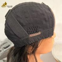 China Fast Delivery Top Selling Factory 100% Cuticle Aligned Straight Natural Black Human Hair Lace Wig for sale