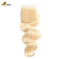 China Thin Transparent Ombre Color Human Hair Lace Closure 4X4 2X6 5X5 Lace Closure for sale