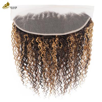 China Ear to Ear Peruvian Virgin Human Hair Frontal Customized Lace Frontal 13*4 for sale