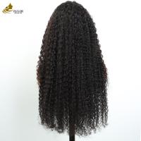 China Wholesale Transparent 13X4 Lace Front Kinky Curl Brazilian Virgin Human Hair Wig for sale