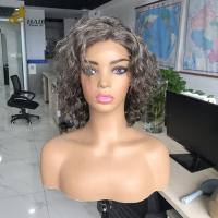 China Customized Virgin Human Hair Gery 5*5 HD Natural Wave Glueless Silk Top Full Lace Wig for sale
