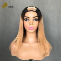 China Breathable And Comfortable Glueless U Part Wigs for sale