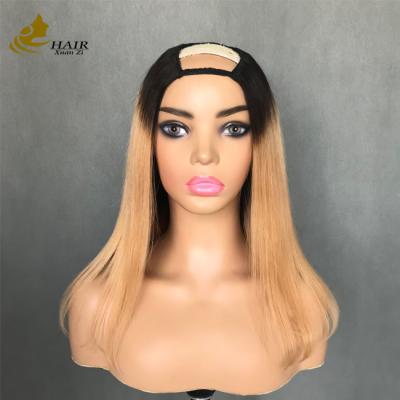 China Breathable And Comfortable Glueless U Part Wigs for sale