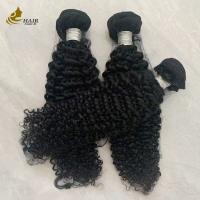 China Wholesale 100% Raw Vietnamese Kinky Curl Natural Black  Large Stock Virgin Human Hair Bundles for sale