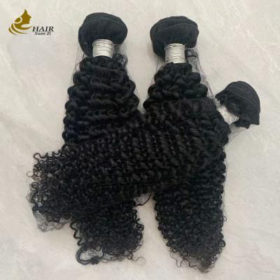 China Wholesale 100% Raw Vietnamese Kinky Curl Natural Black  Large Stock Virgin Human Hair Bundles for sale