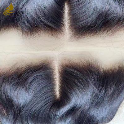 China Popular Floating Buckle Natural Hairline Human Hair Lace Closure for sale
