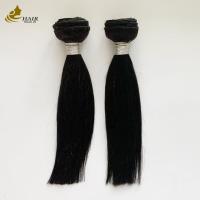 China 10inch Virgin Human Hair Natural Black Straight Hair Bundles With 10inch HD 2*6 Hair Closure for sale