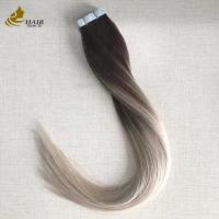 China 4/18 Color Tape In Hair Extensions Straight Virgin Human Hair for sale