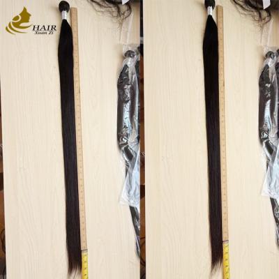 China 38inch 40inch Natural Black Straight Virgin Human Hair Bundles For Sale for sale