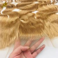 China 613 Color Transparent 100% Human Hair Lace Closure Remy Hair Closure for sale