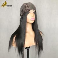 China Wholesale Retails 100% 26inch Human Hair Lace Wig Natural Black Straight Hair 2*6 front lace wig for sale
