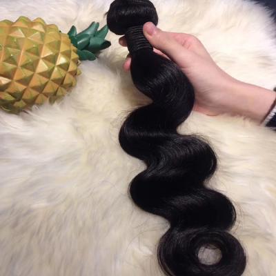 China 20inch Virgin Human Hair Bundles Natural Balck Body Wave Hair Weft for sale