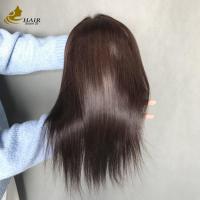 China 3# Color Straight Needle Delivery Human Hair Lace Wig Virgin Human Hair Full Lace Wig for sale