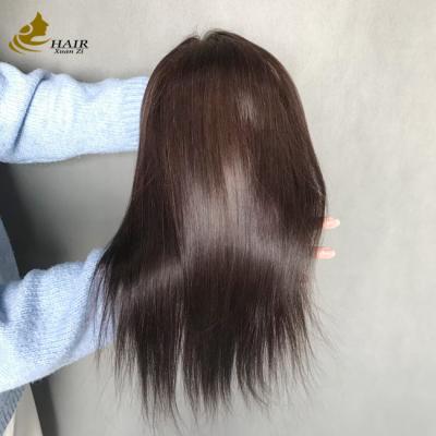 China 3# Color Straight Needle Delivery Human Hair Lace Wig Virgin Human Hair Full Lace Wig for sale