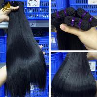 China High Grade 18inch Straight Natural Black 100% Virgin Human Hair Bundles Weft for sale