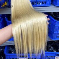 China 2025 Top Selling 100% Raw Virgin Blonde Human Hair Bundles Weft Light Color Hair Bundles for sale