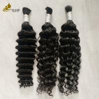 China Curly Boho Braids 100 Human Hair Bulk Virgin Human Hair Bundles Braiding for sale