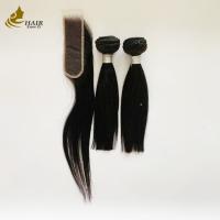 China Factory Price Raw Vietnamese 100% Virgin Straight Virgin Human Hair Bundle With 4*4 Closure for sale