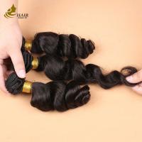 China Wholesale 100% Human Cuticle Aligned Virgin Natural Black Loose Wave Virgin Hair Bundles for sale