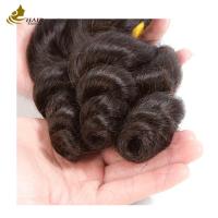 China Wholesale 100% Human Cuticle Aligned Virgin Natural Black Loose Wave Virgin Hair Bundles for sale