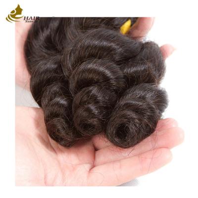 China Wholesale 100% Human Cuticle Aligned Virgin Natural Black Loose Wave Virgin Hair Bundles for sale